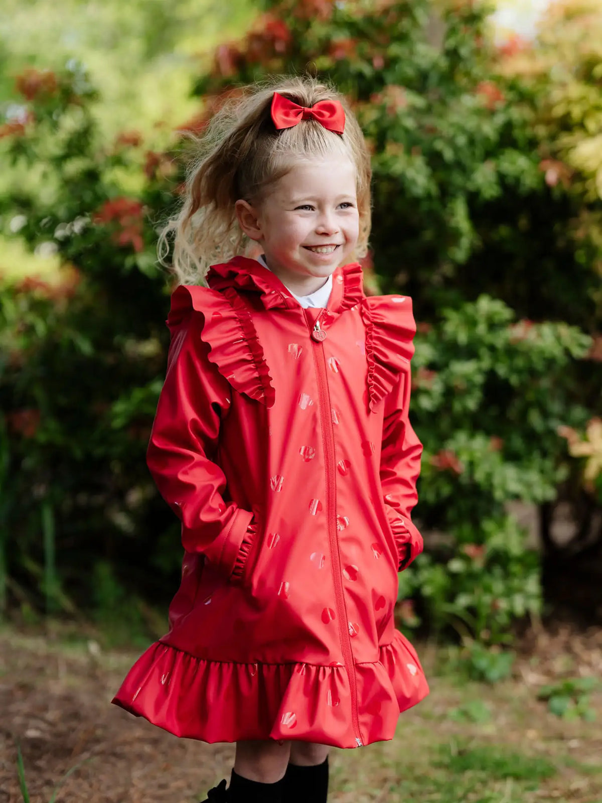 A Dee Stella Raincoat - Red — Bumbles for Kids