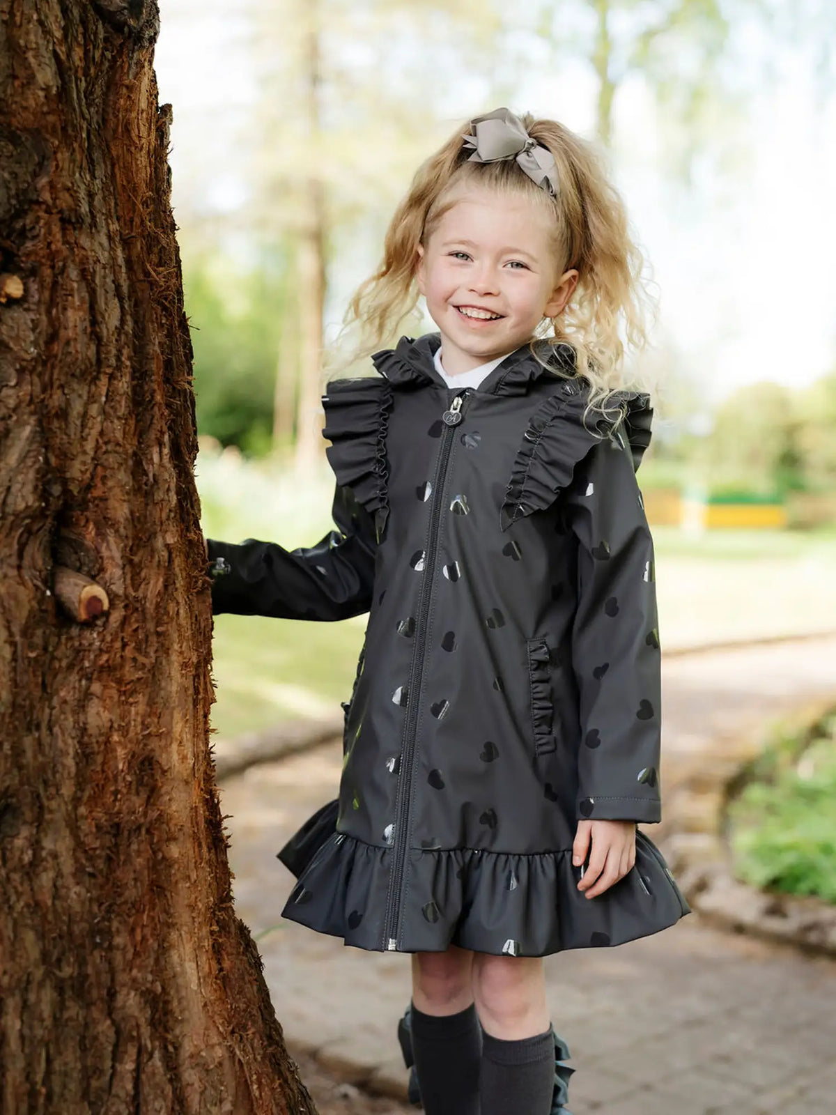 A Dee Stella Raincoat - Black — Bumbles for Kids