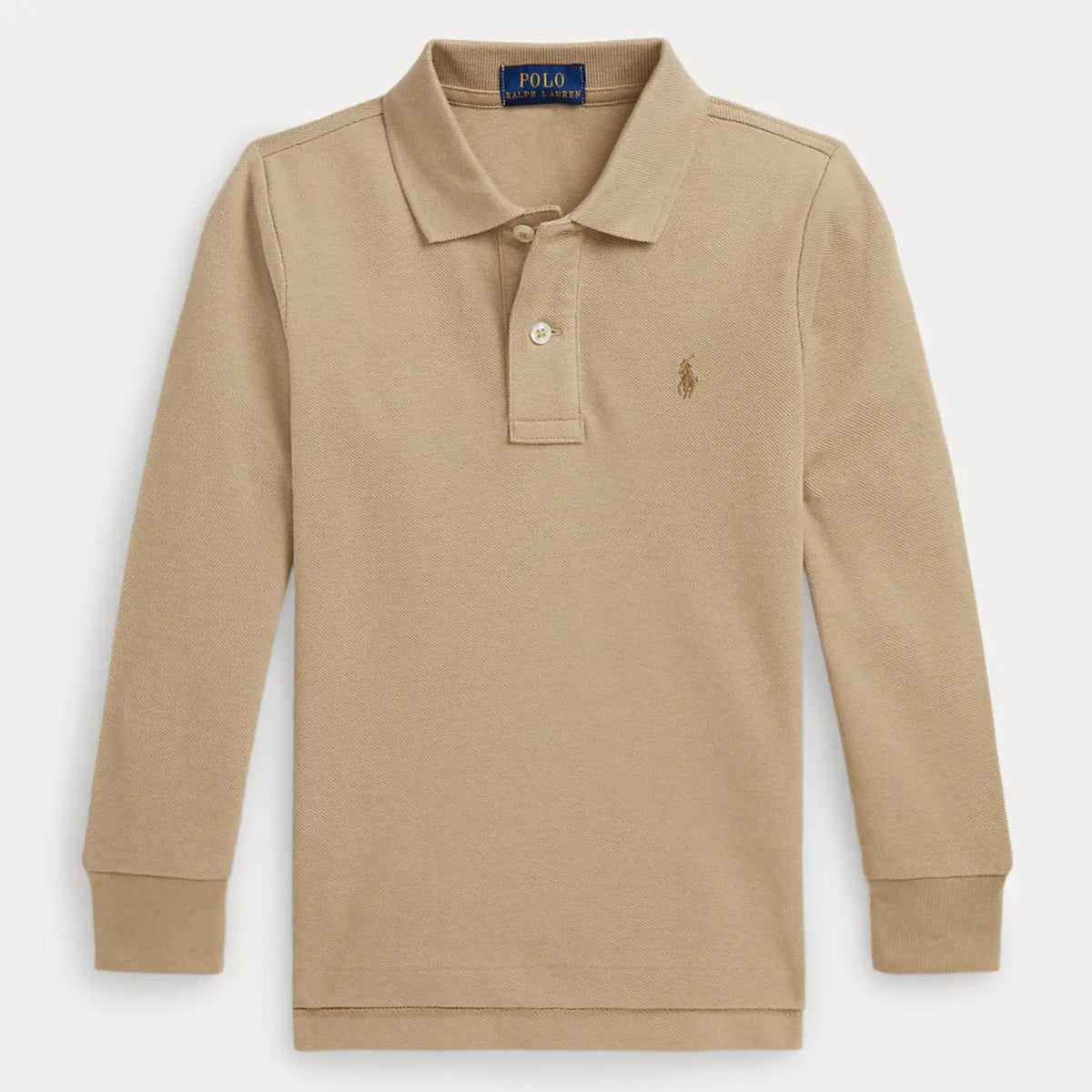 Ralph Lauren L/S Polo Shirt - Tan — Bumbles for Kids